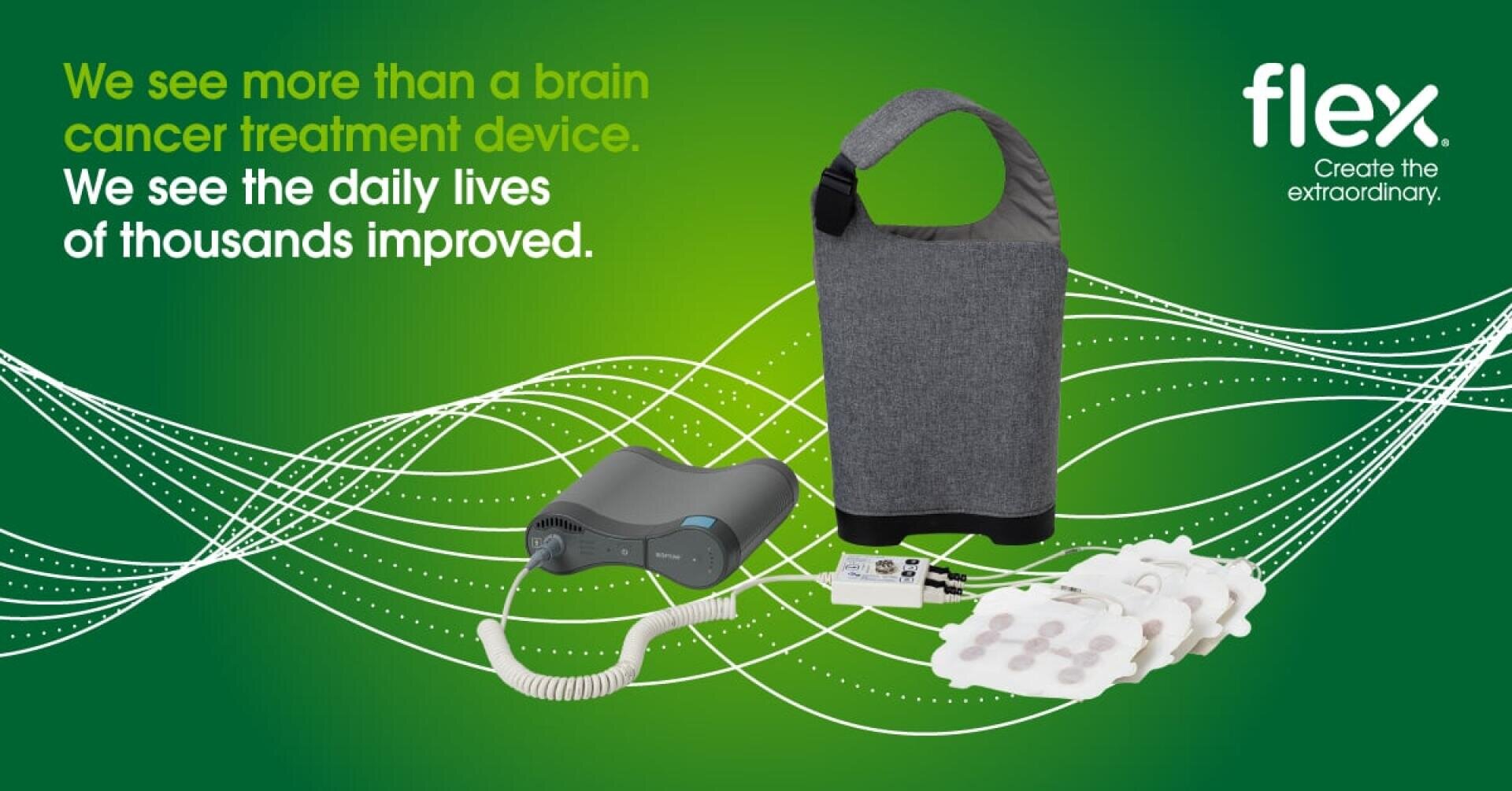 Novocure calls on flex to design a brain cancer treatment
